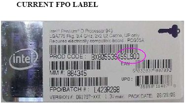 Intel меняет дизайн ярлыков коробочных процессоров