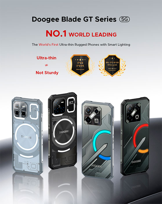Смартфоны Doogee Blade GT Play и Pro выходят с RGB-подсветкой и защитой ...